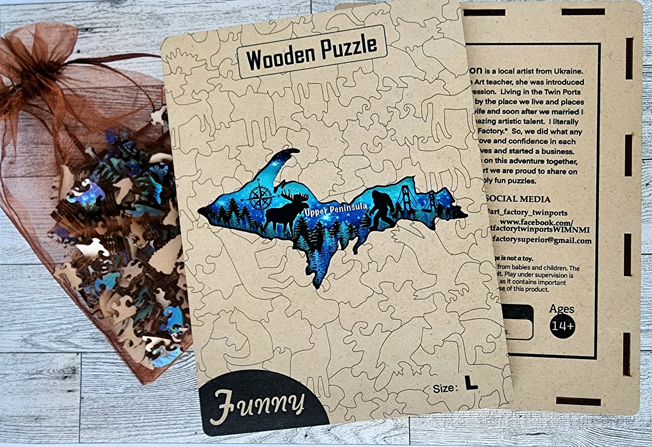 Wooden Jigsaw Puzzle | Michigan Made
